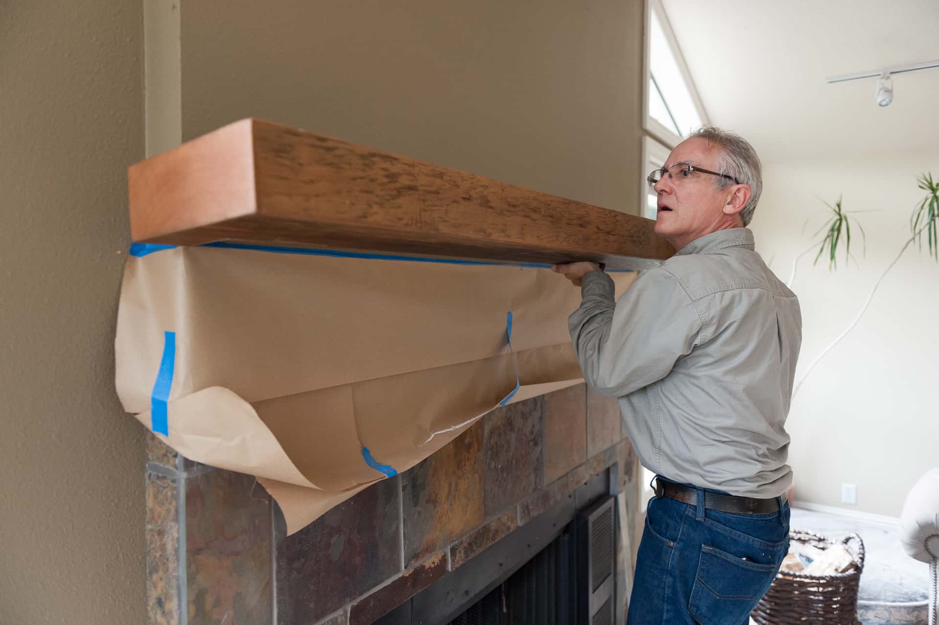 Reclaimed Wood Mantelpiece | Handyman Services | Neil Kelly