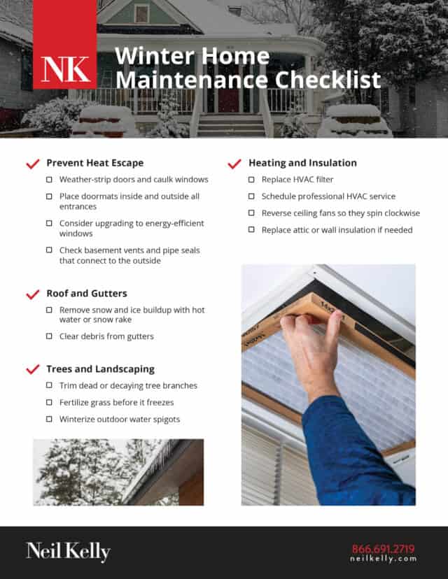 Home Maintenance: Prepare Your Home For Winter - Neil Kelly